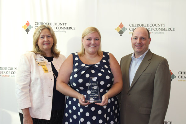 Jessica Akers receives recognition from Cherokee Chamber of Commerce ...